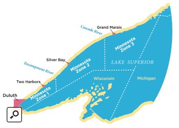 Lake Superior Depth Map