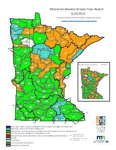 Weekly Stream Flow Maps and Tables | Minnesota DNR