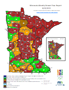 Weekly Stream Flow Maps and Tables | Minnesota DNR